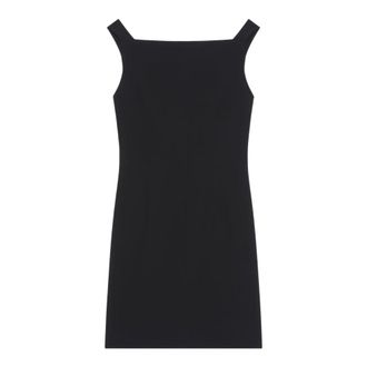 Givenchy Schwarzes Kleid aus Cr&ecirc;pe und Satin - - Dresses - Damen - Schwarzk - S