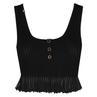 Elisabetta Franchi Damen, Oberteile, Schwarzk, MGr&ouml;&szlig;e