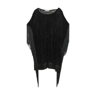 Twinset Maglia C/frange - - Knitwear - Damen - Schwarzk - M