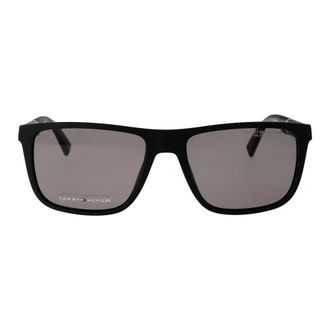 Tommy Hilfiger Stylische Sonnenbrille TH 2043/S - - Accessories - Herren - Schwarzk - 56 MM