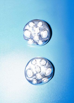 Mango Boucles doreilles rondes avec ornements en cristaux argent - Femme - Taille unique - MANGO