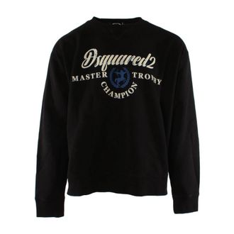 Dsquared2 Cool Fit Crewneck - - Sweatshirts & Hoodies - Herren - Blau - L