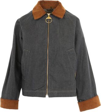 Barbour Femme, Vestes, Bleu, Taille: 44 FR Veste en denim Freckleton
