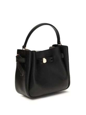 Tory Burch Womens Romy Mini Bucket Bag Black Calf Leather Bos Taurus Shoulder
