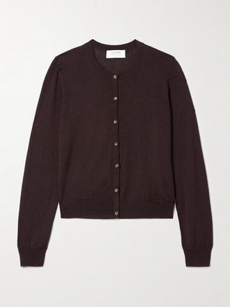 La Ligne Ben Cardigan Aus Einer Mischung Aus Seide, Wolle Und Kaschmir - Braun