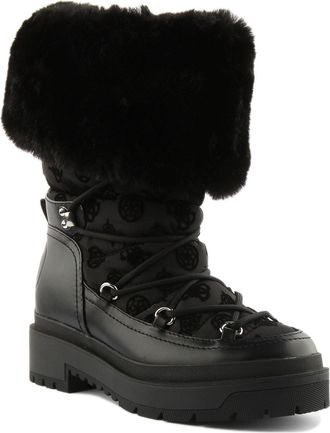 Guess WHITELISTED Damen Larya Stiefelette, Schwarz, 39 EU