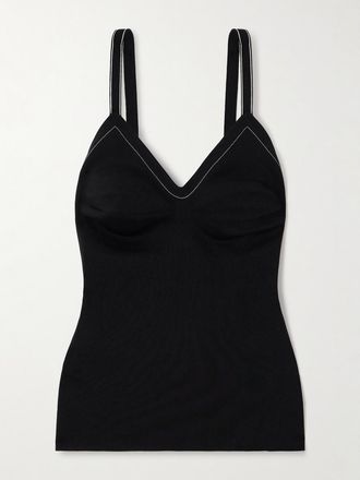 Carven Top Aus Seide - Schwarz