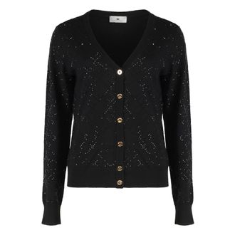 Elisabetta Franchi Cardigans - - Knitwear - Damen - Schwarzk - L