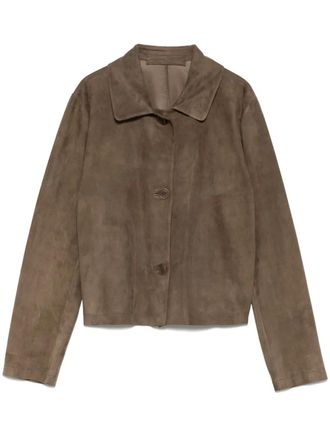 Salvatore Santoro veste crop en daim - Marron