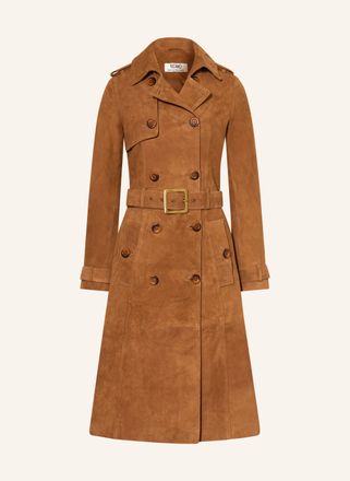 Ricano Ricano Trenchcoat Aus Leder gruen