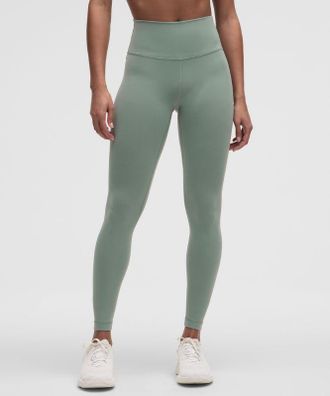 lululemon Wunder Train Leggings mit hohem Bund f&uuml;r Frauen - 71 cm - Gr&ouml;&szlig;e 12 in Crater Blue