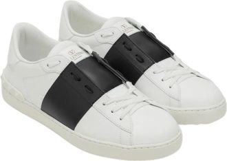 Valentino Garavani unisex, Chaussures, Blanc, Taille: 45 EU Calf Leather Baskets