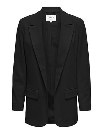 Only Onlcarolina Life L/S Open Blazer CC TLR, Noir, 40 Femmes