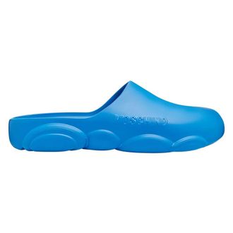 Moschino Homme, Chaussures, Bleu, Taille: 41 EU Rubber Teddy Sole Mules