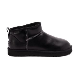 UGG Classic Ultra Mini Leder Regen Stiefeletten - - Shoes - Herren - Schwarzk - 45 EU