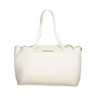 Valentino Pebbled Leather Tote Bag - - Bags - Damen - Wei&szlig; - ONE SIZE
