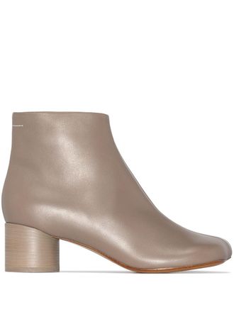 Maison Margiela bottines Anatomical 45 mm &agrave; bout carr&eacute; - Gris
