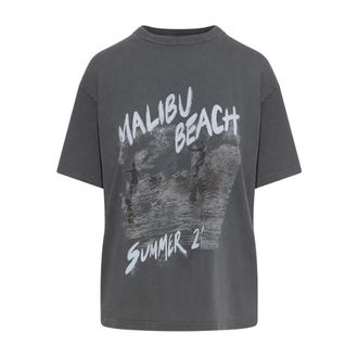 Anine Bing Cade Tee Surfer - - Tops - Damen - Schwarzk - S