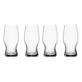 Leonardo Leonardo Taverna Bierbecher, 4er Set, Bier Becher, Bierglas, Craftbierglas, Craftbier, Glas, 330 ml, 049449