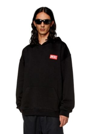 Diesel S-NLABEL-Hood-L1 FEL_Sweatshirt_Schwarz_XXS