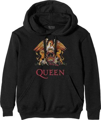 Queen Classic Crest (Schwarz) Kapuzenpullover (XXL)