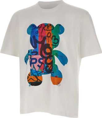 Paul Smith Homme, Tops, Blanc, Taille: 2XL Teddy T-shirt