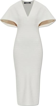 Jacquemus Femme, Robes, Blanc, Taille: 38 FR Maille Dress