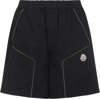 Moncler Homme, Shorts, Noir, Taille: L Bermuda en coton