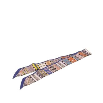 Herm&egrave;s Pre-owned Colliers de Chiens Twilly Scarf - Femme - Pre-owned - Bleu - Taille: ONE Size