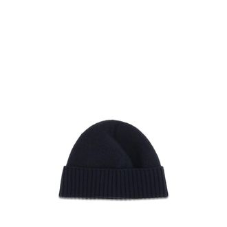Dolce & Gabbana Mens Black Wool Oves Aries Beanie Accessory