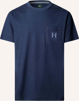Hackett T-Shirt Heritage H Pocket Tee blau