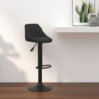 vidaXL Vidaxl - Tabouret de bar Noir Velours