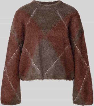 Vero Moda Strickpullover im Allover-Look mit Rundhalsausschnitt
