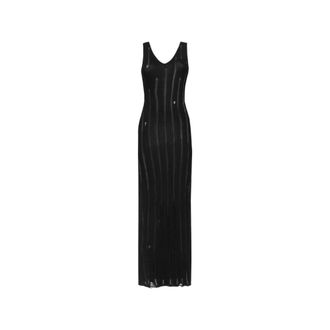 Laneus Femme, Robes, Noir, Taille: 38 FR Maxi Dress