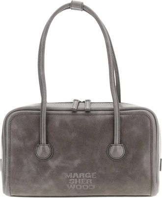Marge Sherwood Sac &agrave; main en cuir &agrave; fermeture zipp&eacute;e - Femme - Sacs - Gris - Taille: ONE Size