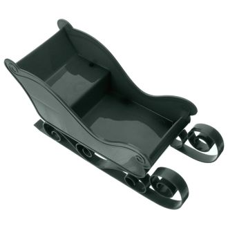 Cabilock Miniatur Weihnachtsdeko Schlitten aus Langlebigem Kunststoff Zarte Gr&uuml;ne Tischverzierung f&uuml;r Weihnachtsfeier und Festtagsdeko