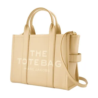 Marc Jacobs Structured Cowhide Tote Bag - Beige