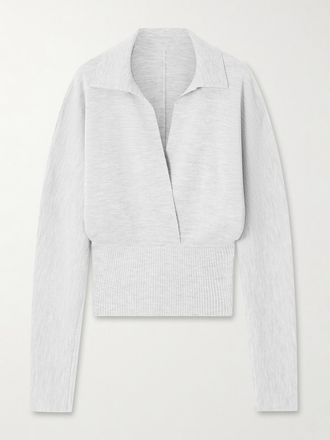 Lanvin Convertible Wool-blend Sweater - Gray