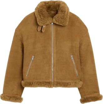 Ami Sheep Shearling Aviator Jacket