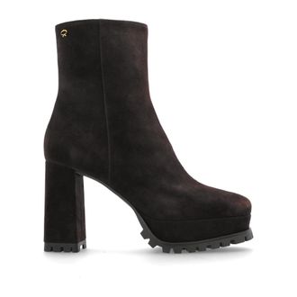 Gianvito Rossi Hohe Kn&ouml;chelstiefel Harlem - - Shoes - Damen - Braun - 41 EU