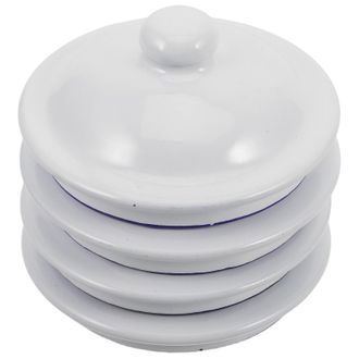 Cabilock 4st&uuml;cke Emaillierte Deckel f&uuml;r Teekannen Kaffeebecher und Runde Tassen Auslaufsicheres Design Leicht zu Reinigen und Passend f&uuml;r K&uuml;che und Restaurant