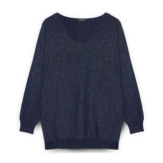 Fiorella Rubino Damen, Strickwaren, Blau, M/LGr&ouml;&szlig;e