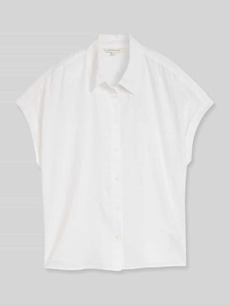 Tom Tailor Loose Fit Bluse aus Leinen-Viskose-Mix