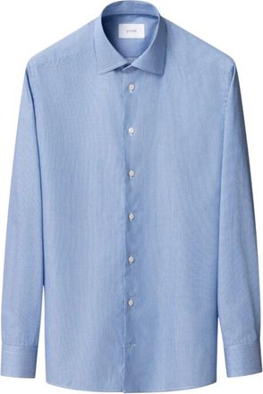 Eton Homme, Chemises, Bleu, Taille: 5XL Chemise Twill Signature &agrave; Fines Rayures