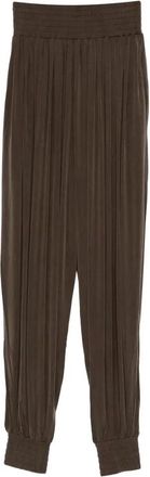 Balmain Femme, Pantalons, Brun, Taille: 36 FR Shirred Pantalons