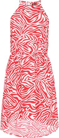 Mymo Kleid Frauen wei&szlig; rot