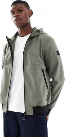 Only & Sons Bomber zippé en tissu softshell - Gris