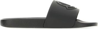 Moncler Homme, Chaussures, Noir, Taille: 43 EU Basile Slide