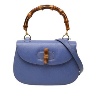 Gucci Sac &agrave; main Pre-owned Bamboo Night - Femme - Pre-owned - Bleu - Taille: ONE Size