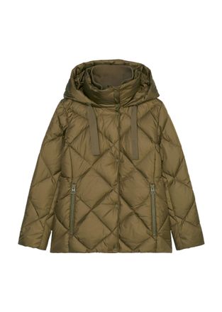 Marc O'Polo Jacket, down filled, fixed hood, stand-up collar, zip pockets, logo tapes